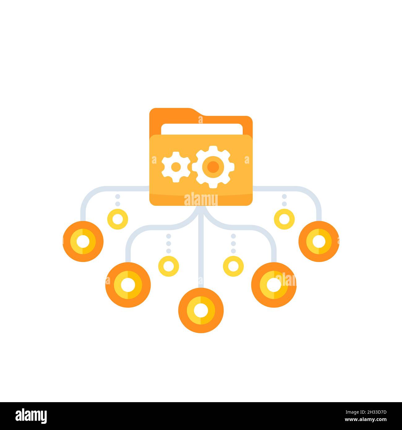active directory, folder vector icon Stock Vector Image & Art - Alamy