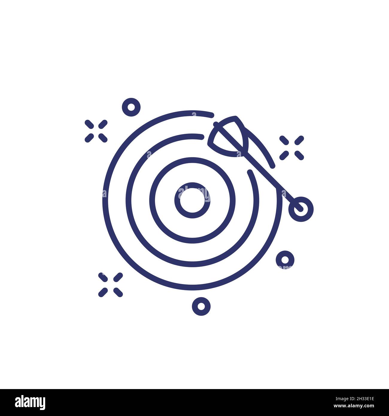 Arrow target icon over Cut Out Stock Images & Pictures - Alamy