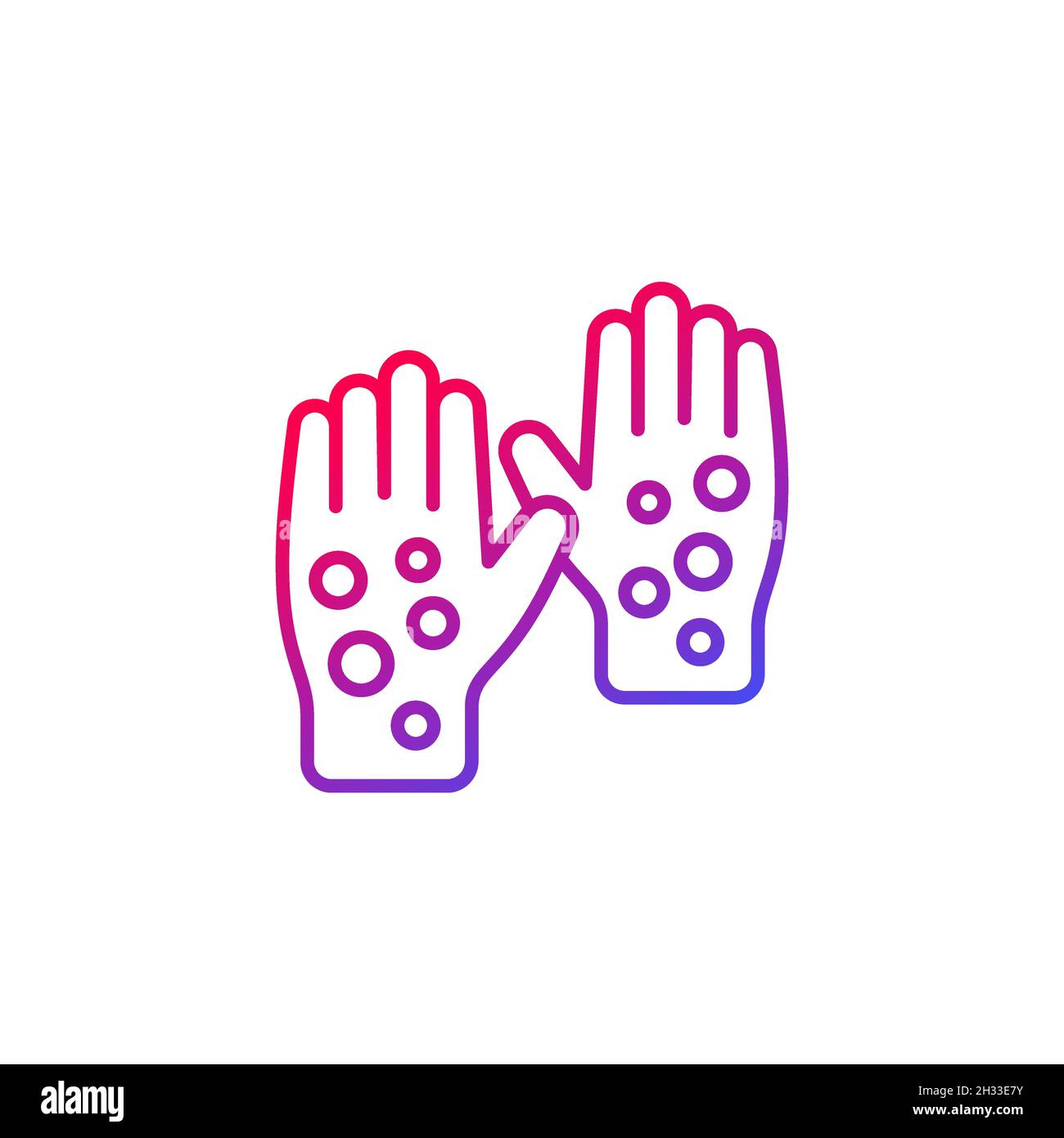 Blister on hand Stock Vector Images - Alamy