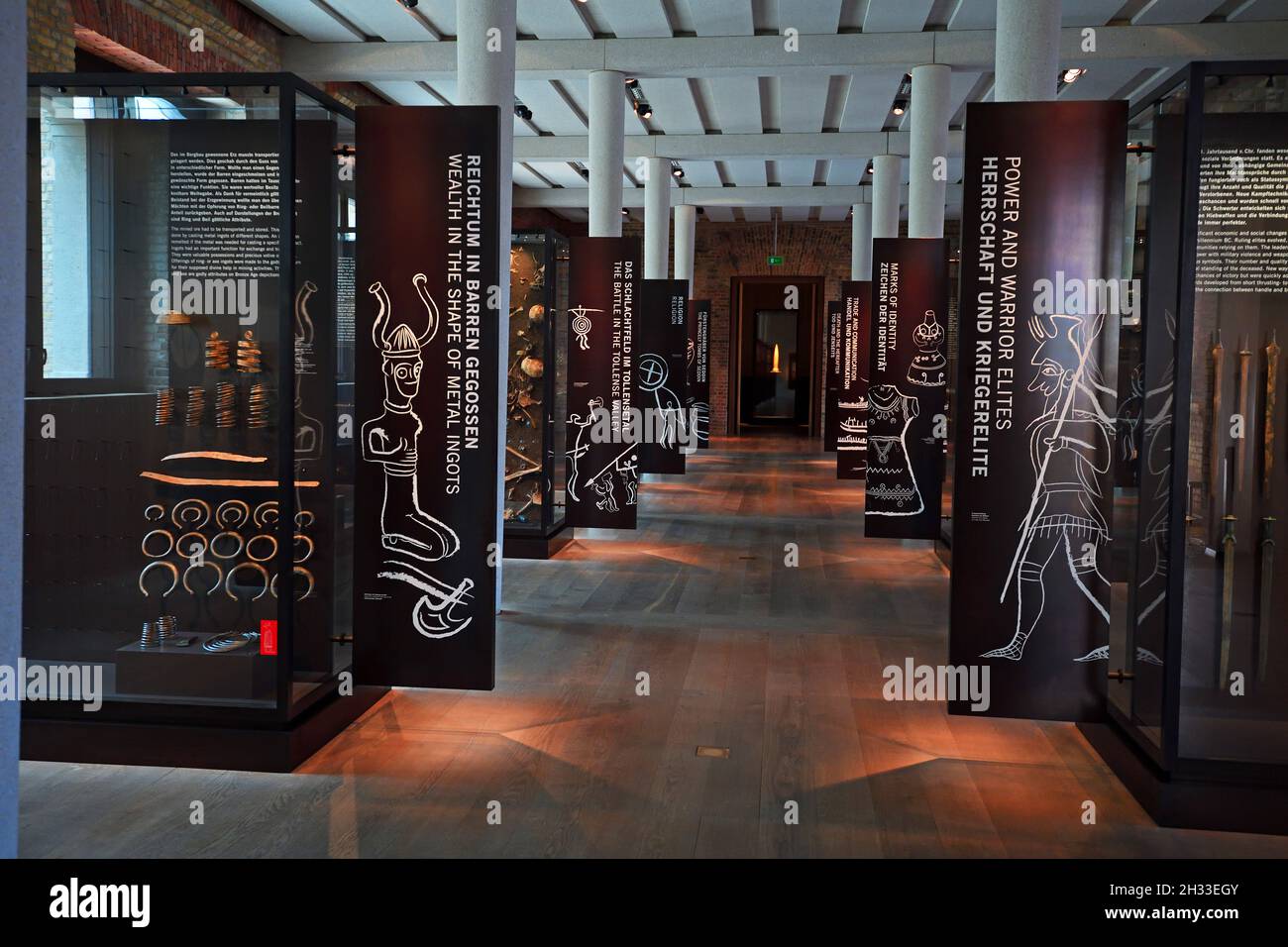 Exponate und Vitrinen, Ausstellungsräume , Neues Museum, Museumsinsel ...