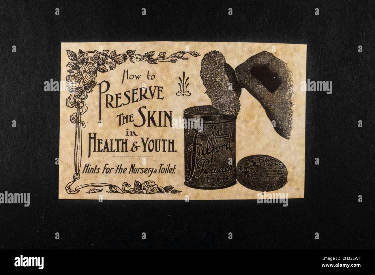 Victorian era advert (replica) for Fulford Powder (How to preserve the ...