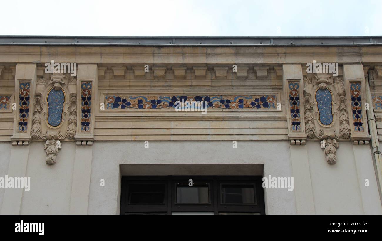 art nouveau building in angers in france Stock Photo - Alamy