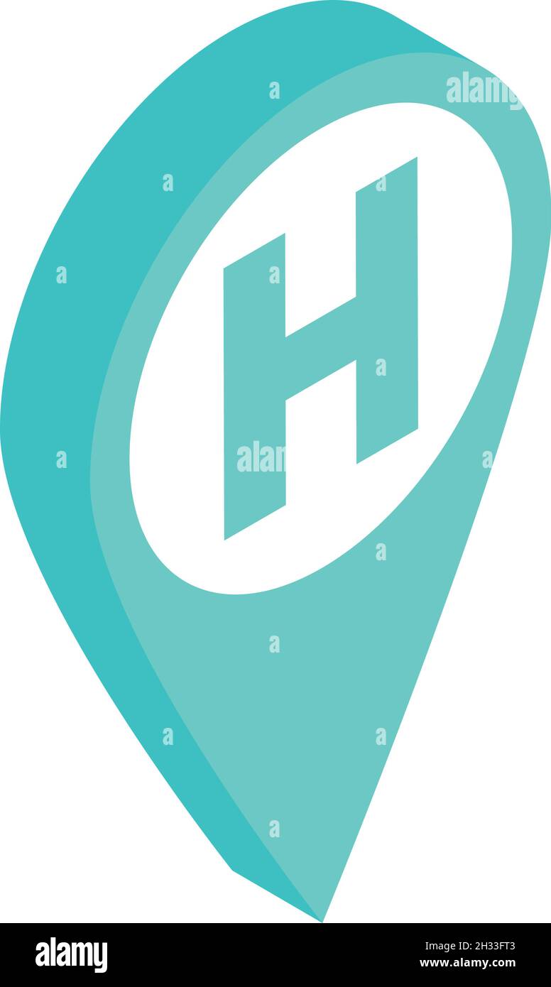 hospital location pin Stock Vector Image & Art - Alamy