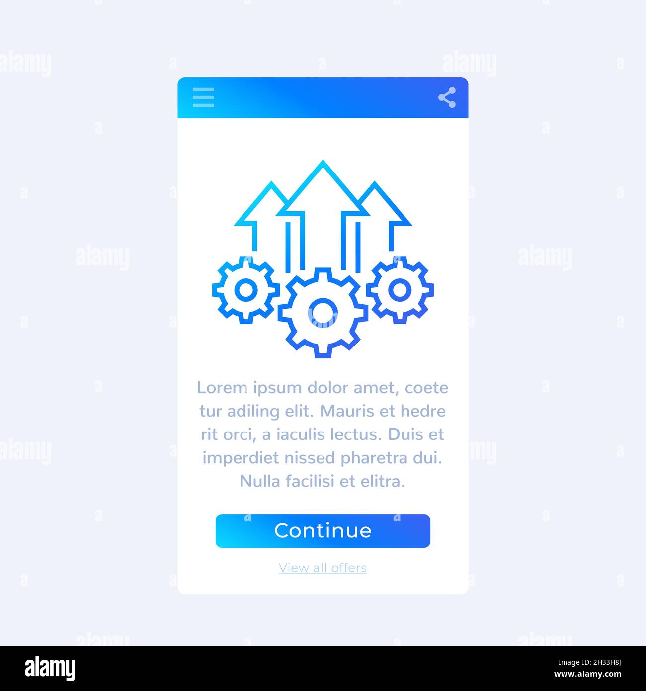 Operational excellence, production growth banner Stock Vector Image ...