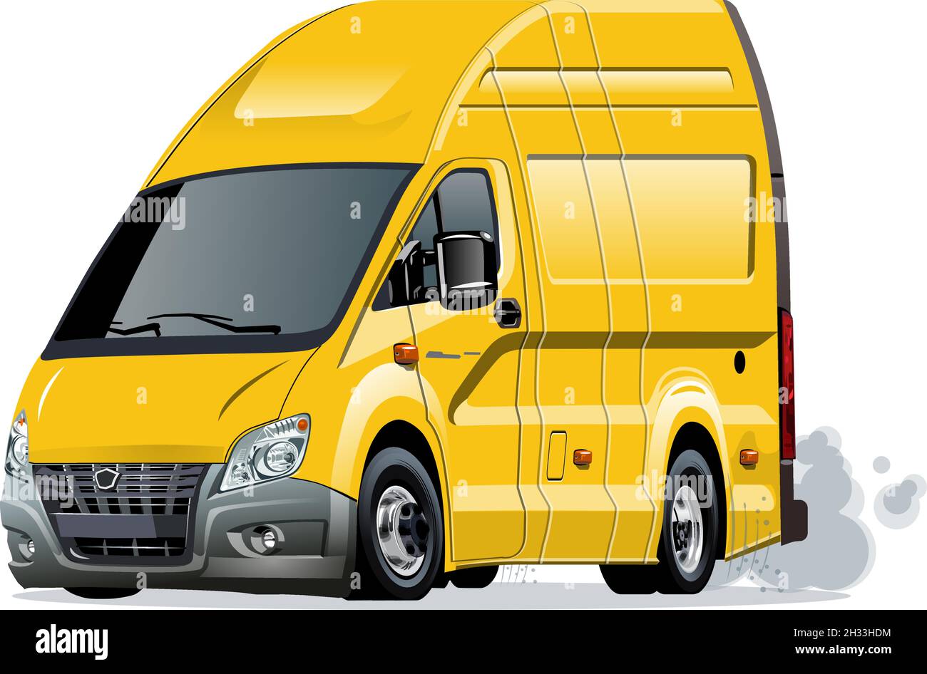 Cartoon van isolated on white background. Available EPS-10 vector ...