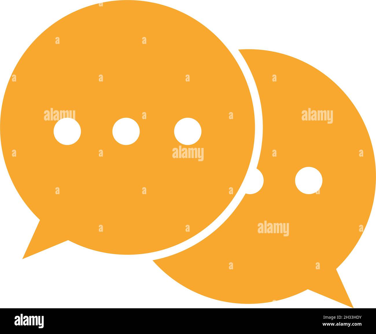 speech bubbles flat icon Stock Vector Image & Art - Alamy