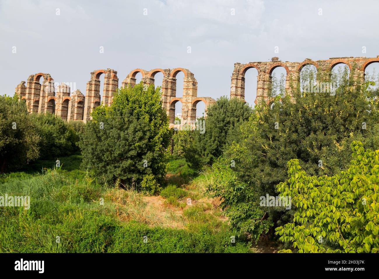 The Acueducto de los Milagros, Miraculous Aqueduct in Merida ...