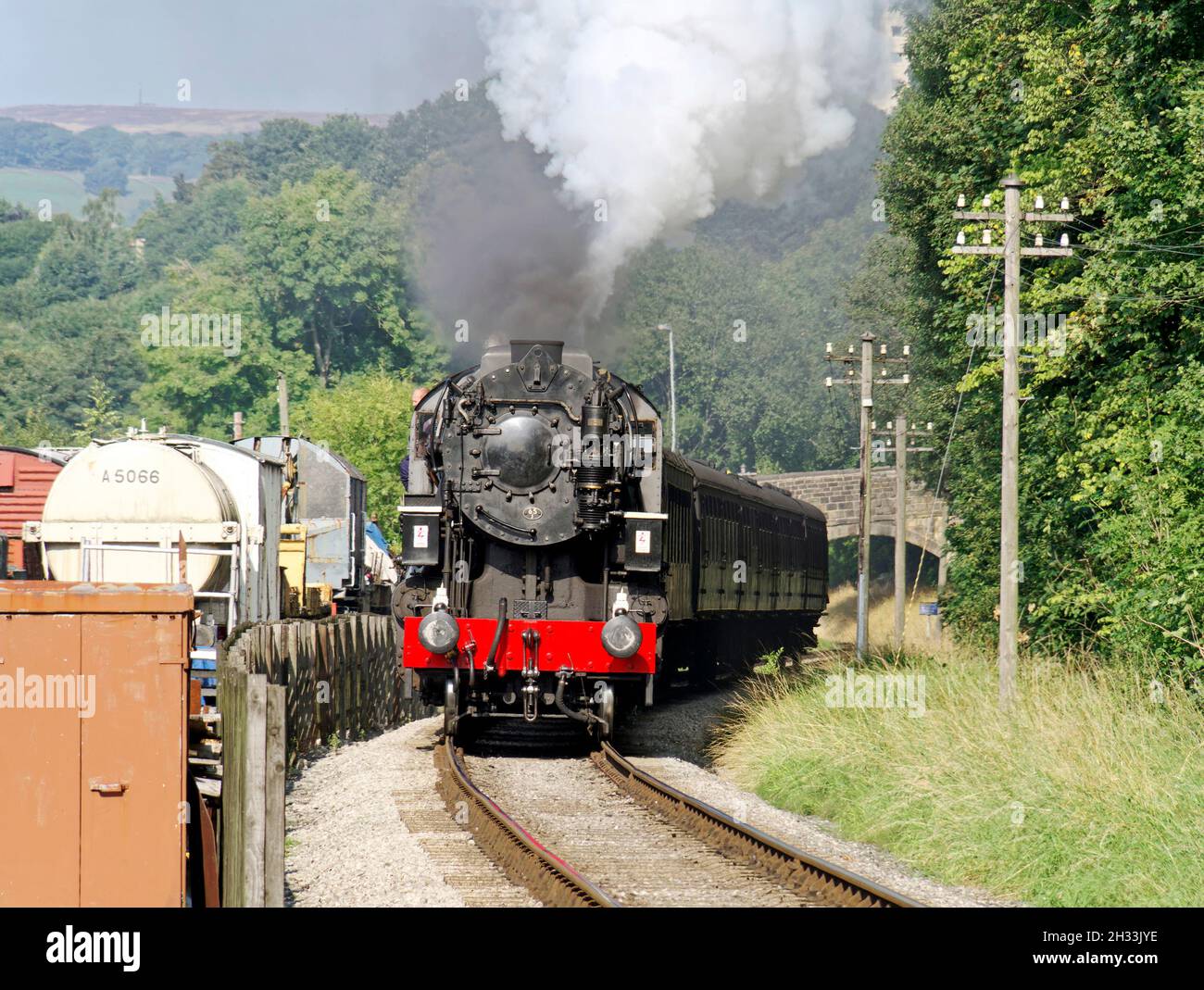 Worth Valley Railway 'Big Jim' an American S160 class steam loco used ...