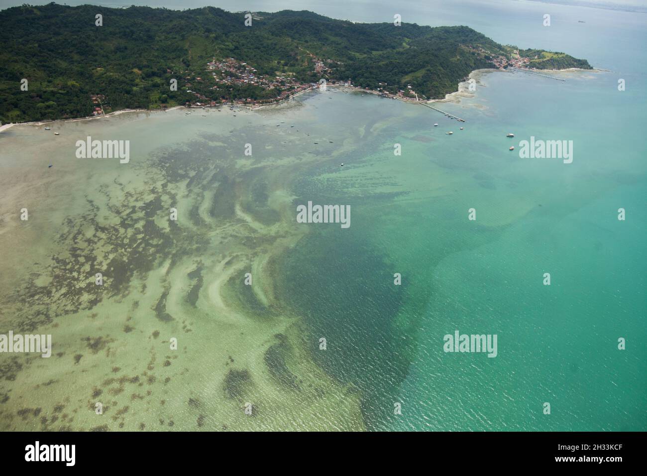 Aerial view of a beach in Brazil Stock Photo - Alamy