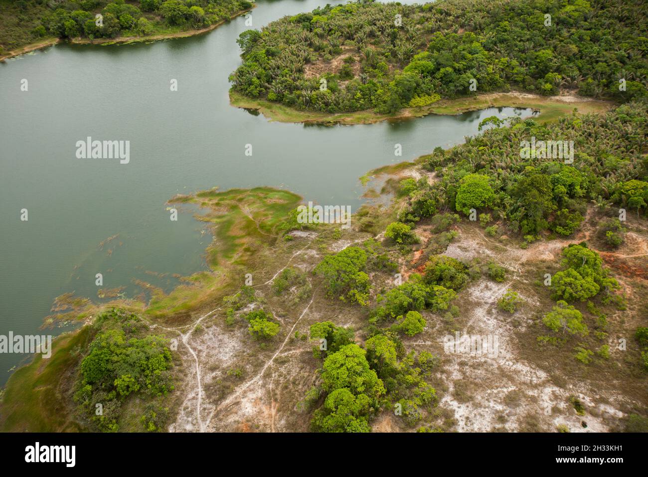 Aerial view of a beach in Brazil Stock Photo - Alamy