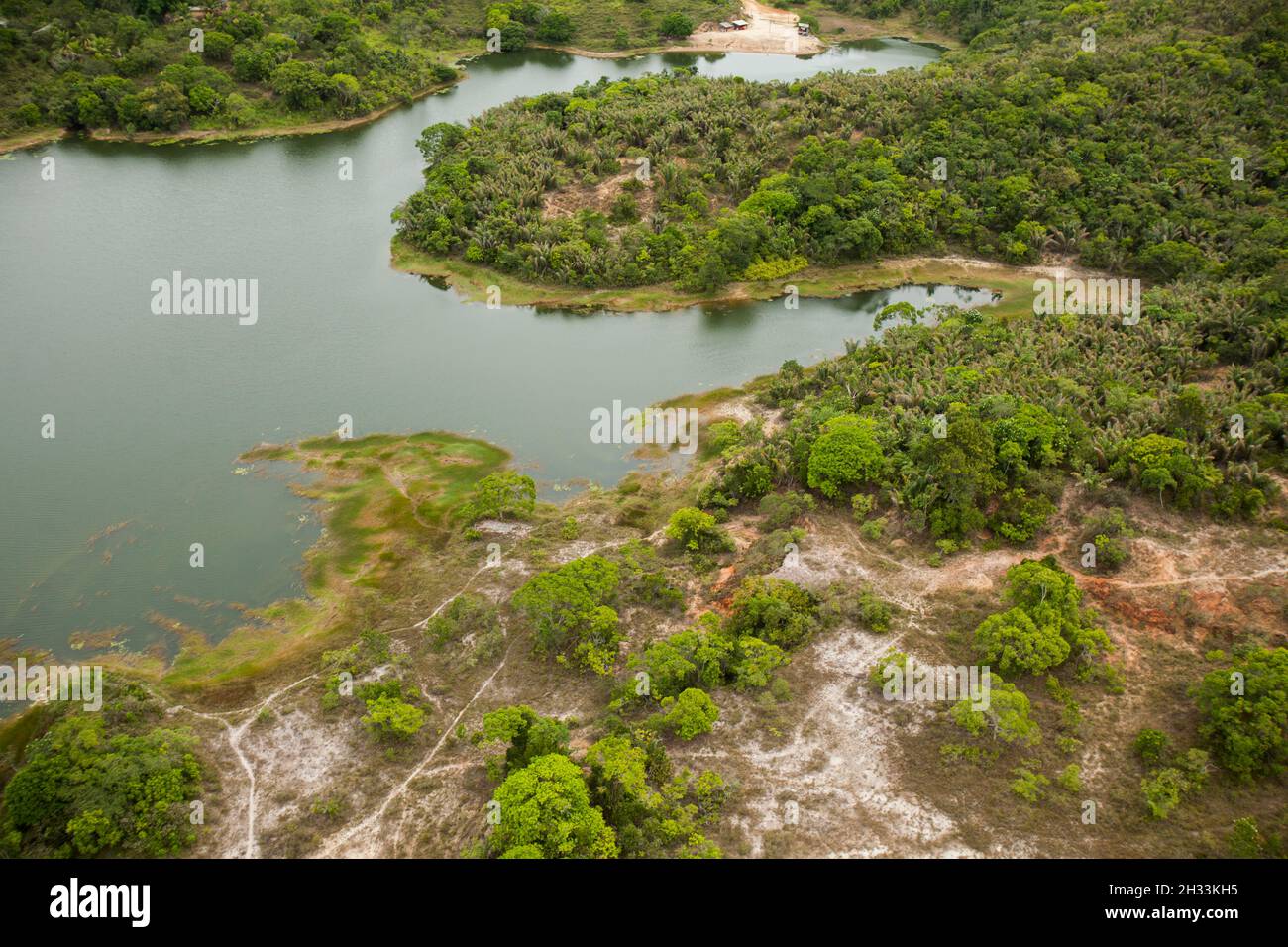 Aerial view of a beach in Brazil Stock Photo - Alamy