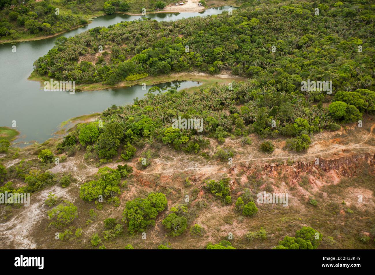 Aerial view of a beach in Brazil Stock Photo - Alamy