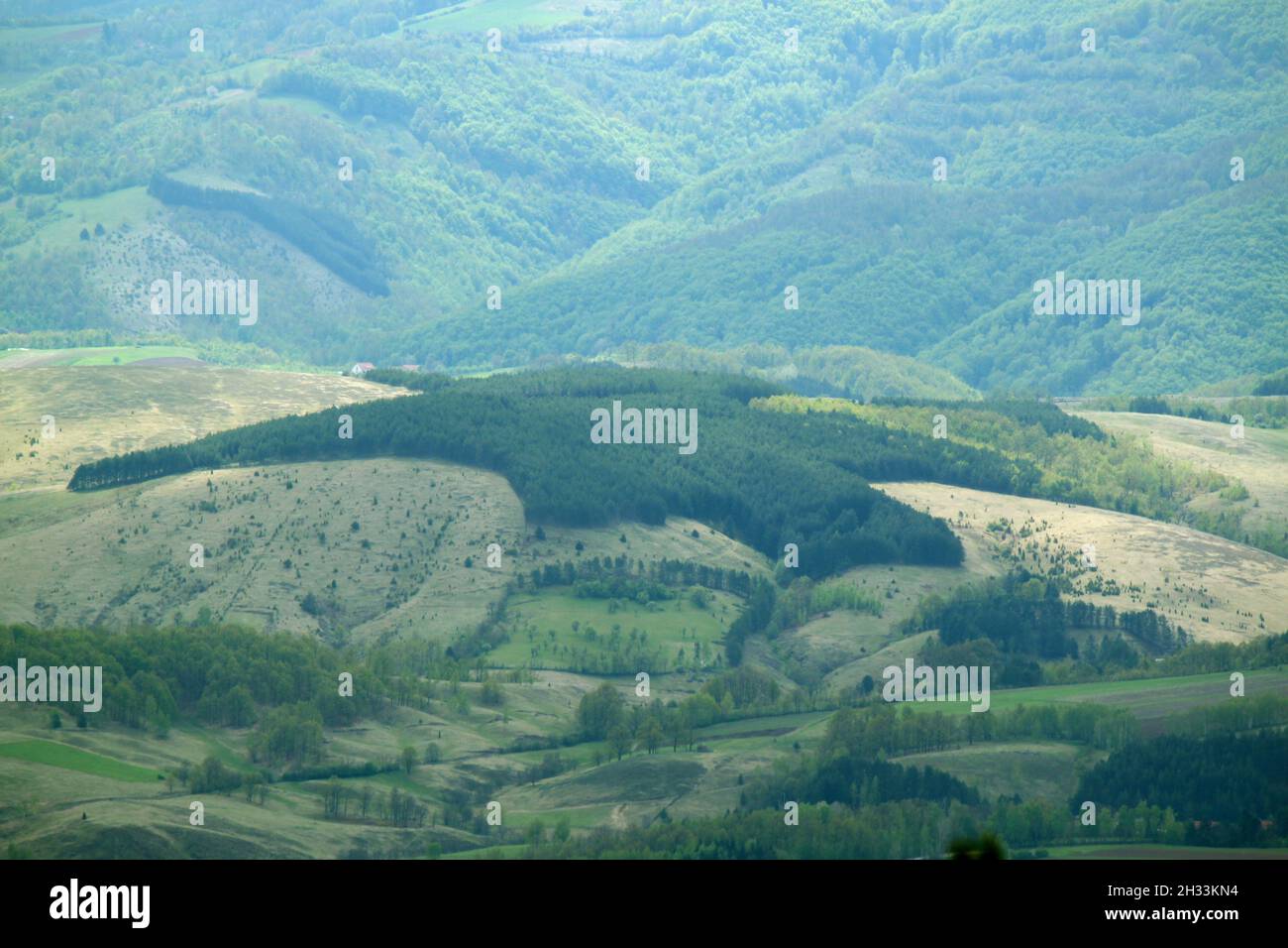 Landscape on Divcibare, Mountain Maljen, Serbia Stock Photo - Alamy