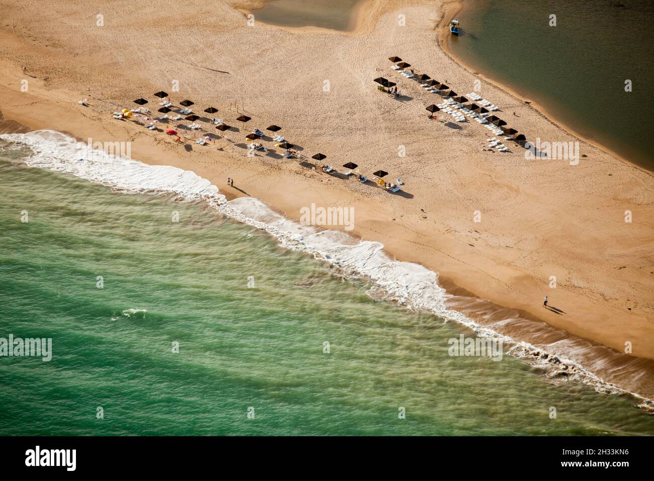 Aerial view of a beach in Brazil Stock Photo - Alamy