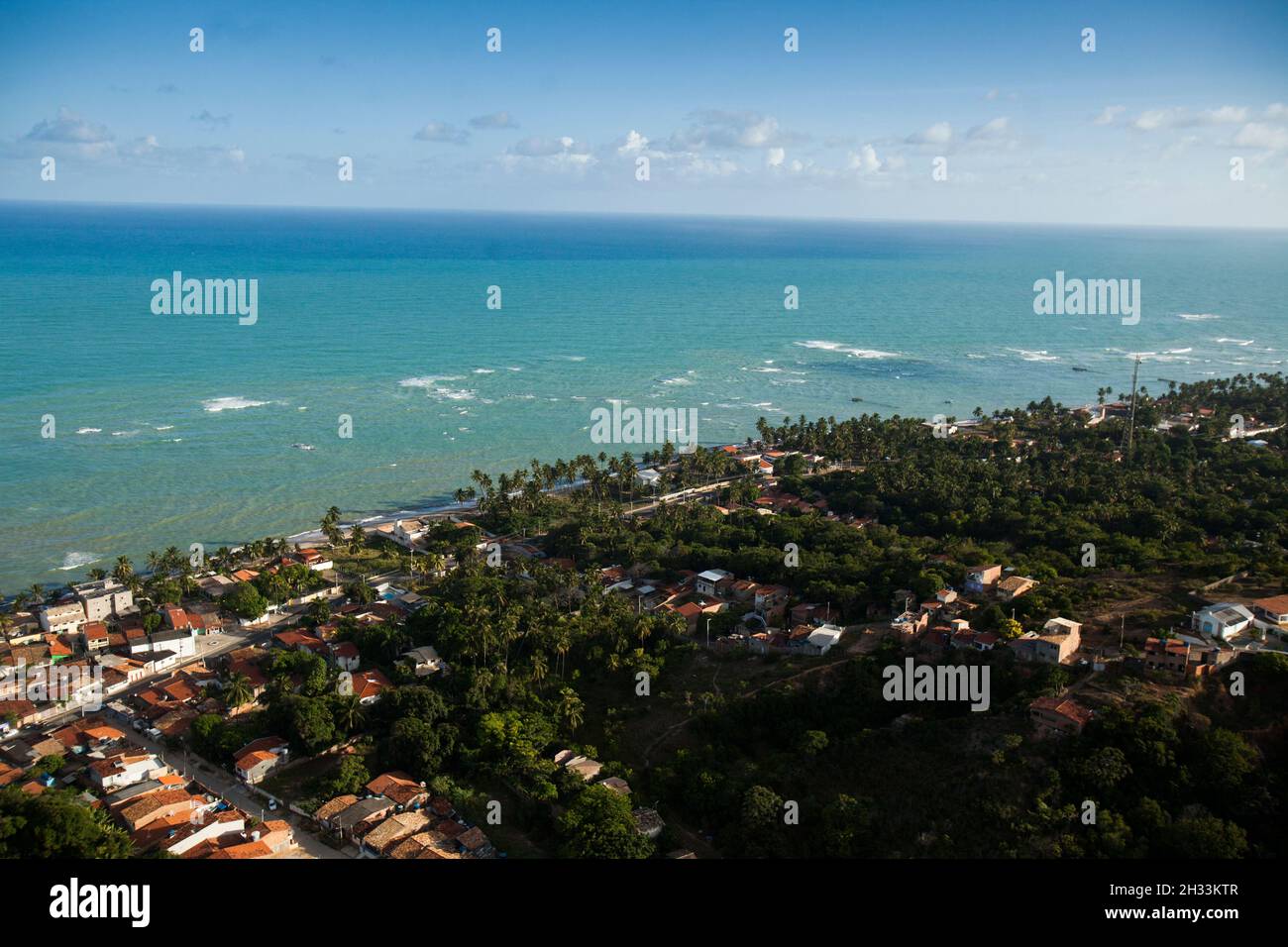 Aerial view of a beach in Brazil Stock Photo - Alamy