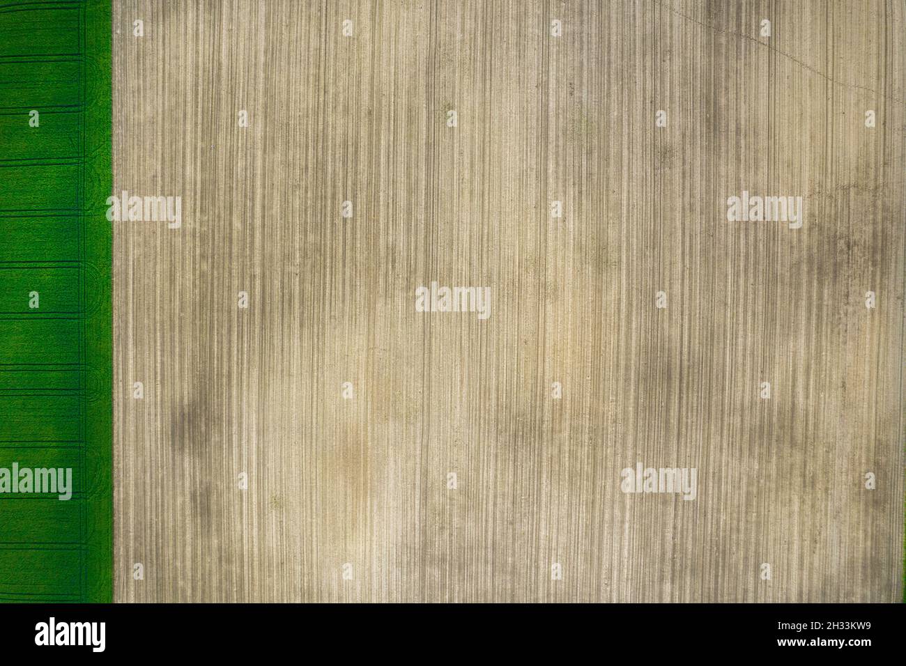 field from the top view geometric layout Stock Photo - Alamy