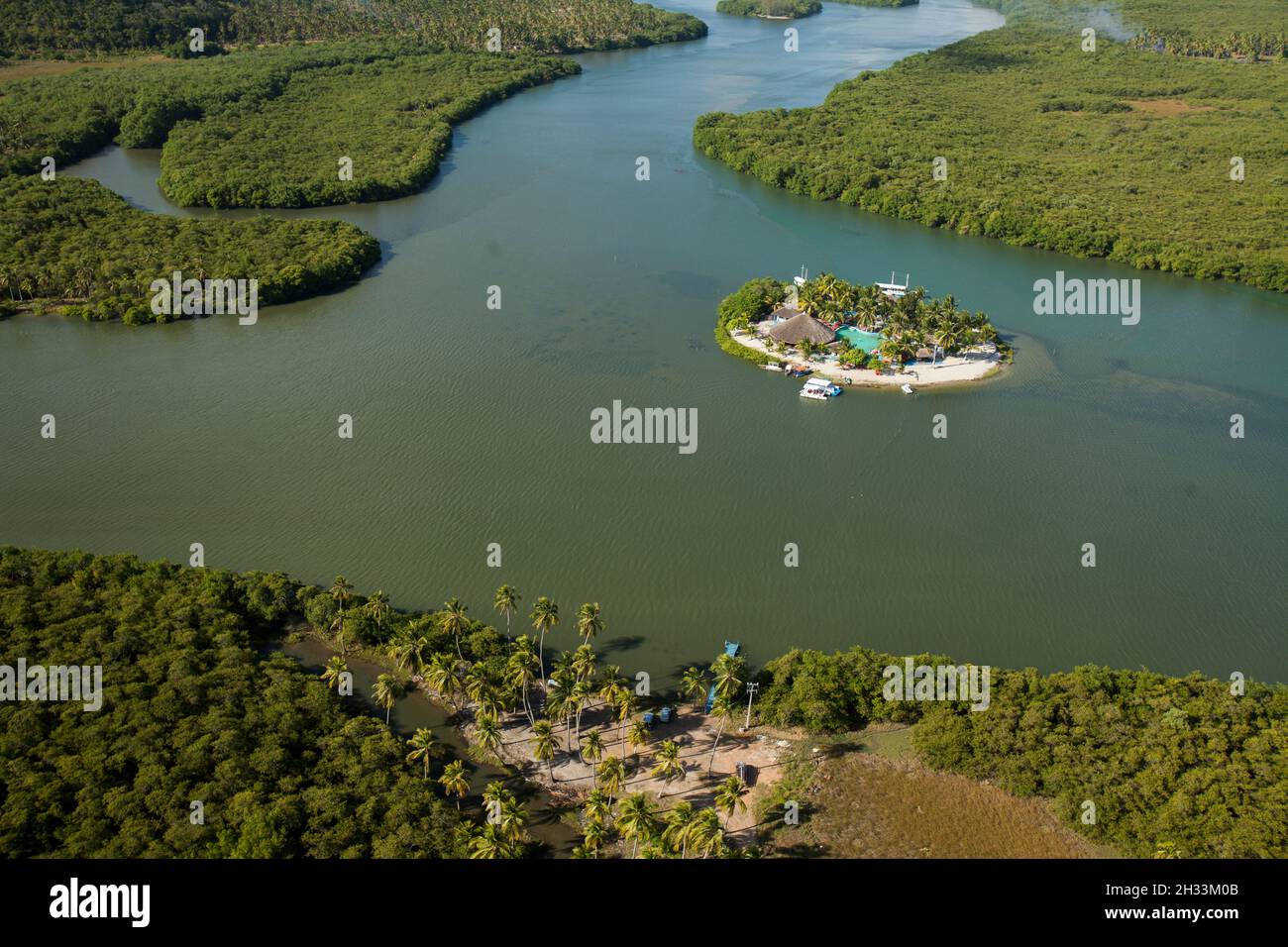 Aerial view of a beach in Brazil Stock Photo - Alamy