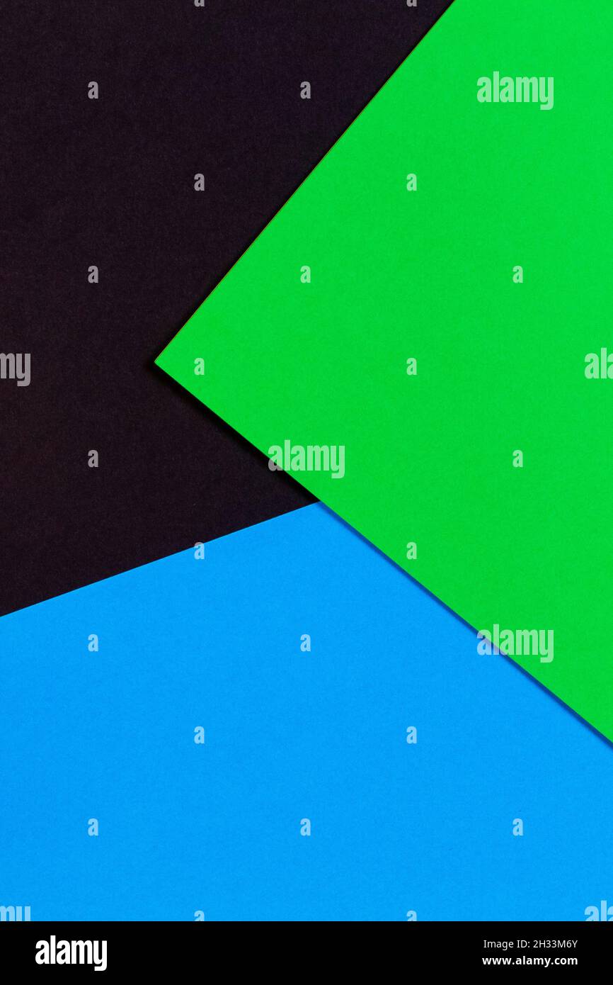 Abstract color papers geometry composition background with blue, green ...