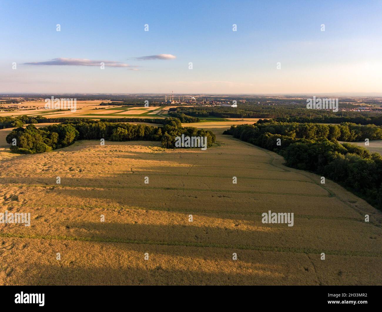 field from above aerial top view Stock Photo - Alamy
