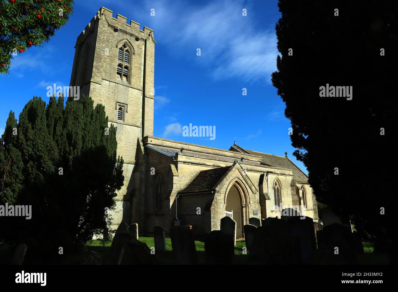 St Andrew's Church, Ufford, Northamptonshire Stock Photo - Alamy