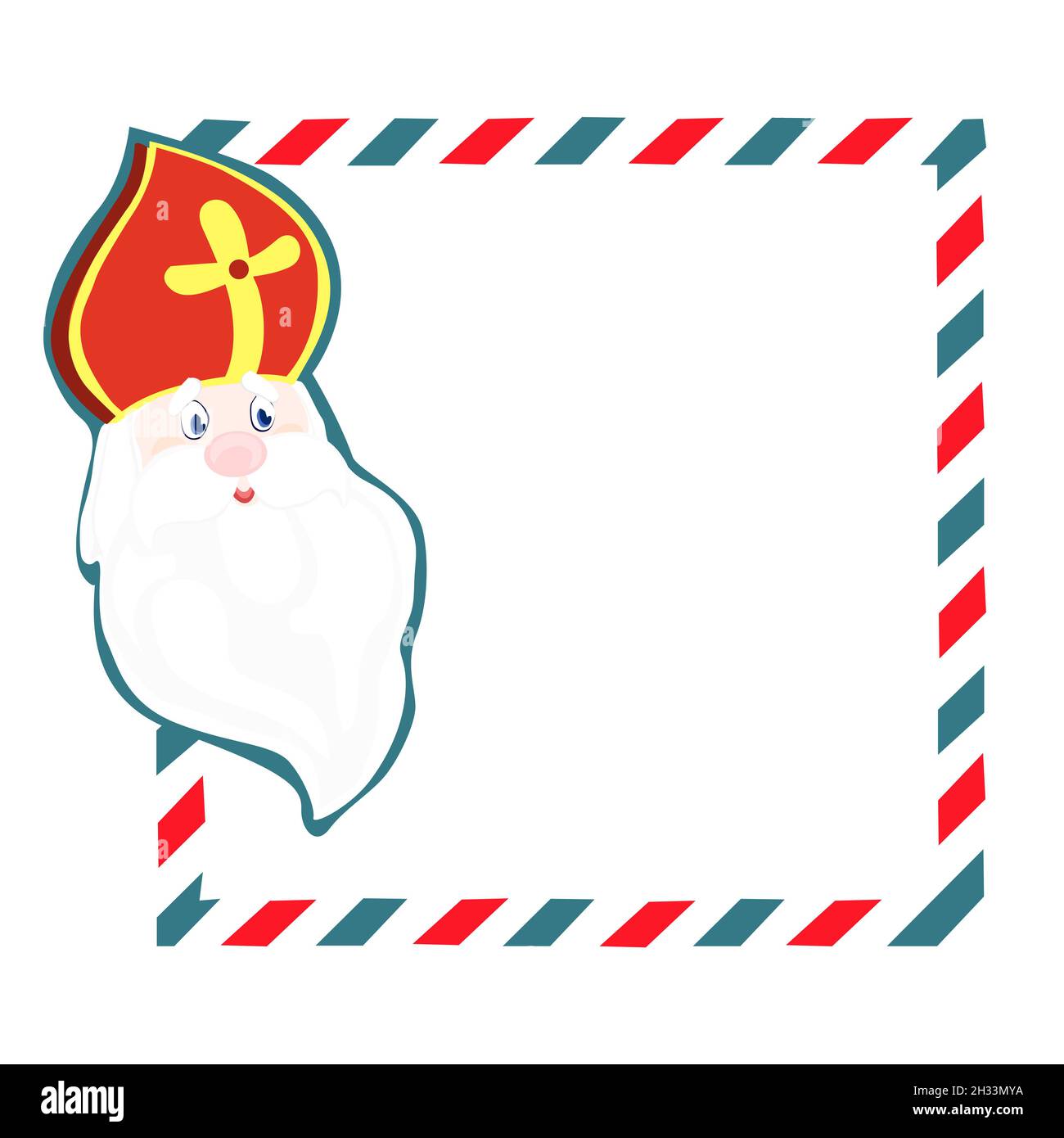 Dutch holiday Sinterklaas . Cute Saint Nicholas cartoon character ...