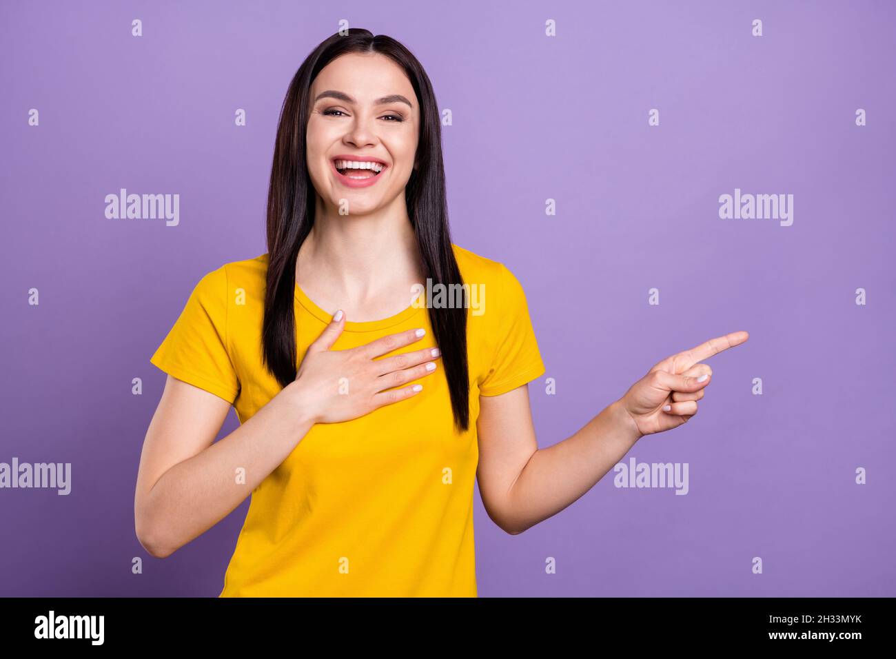 Pointing with his finger at his chest hi-res stock photography and ...