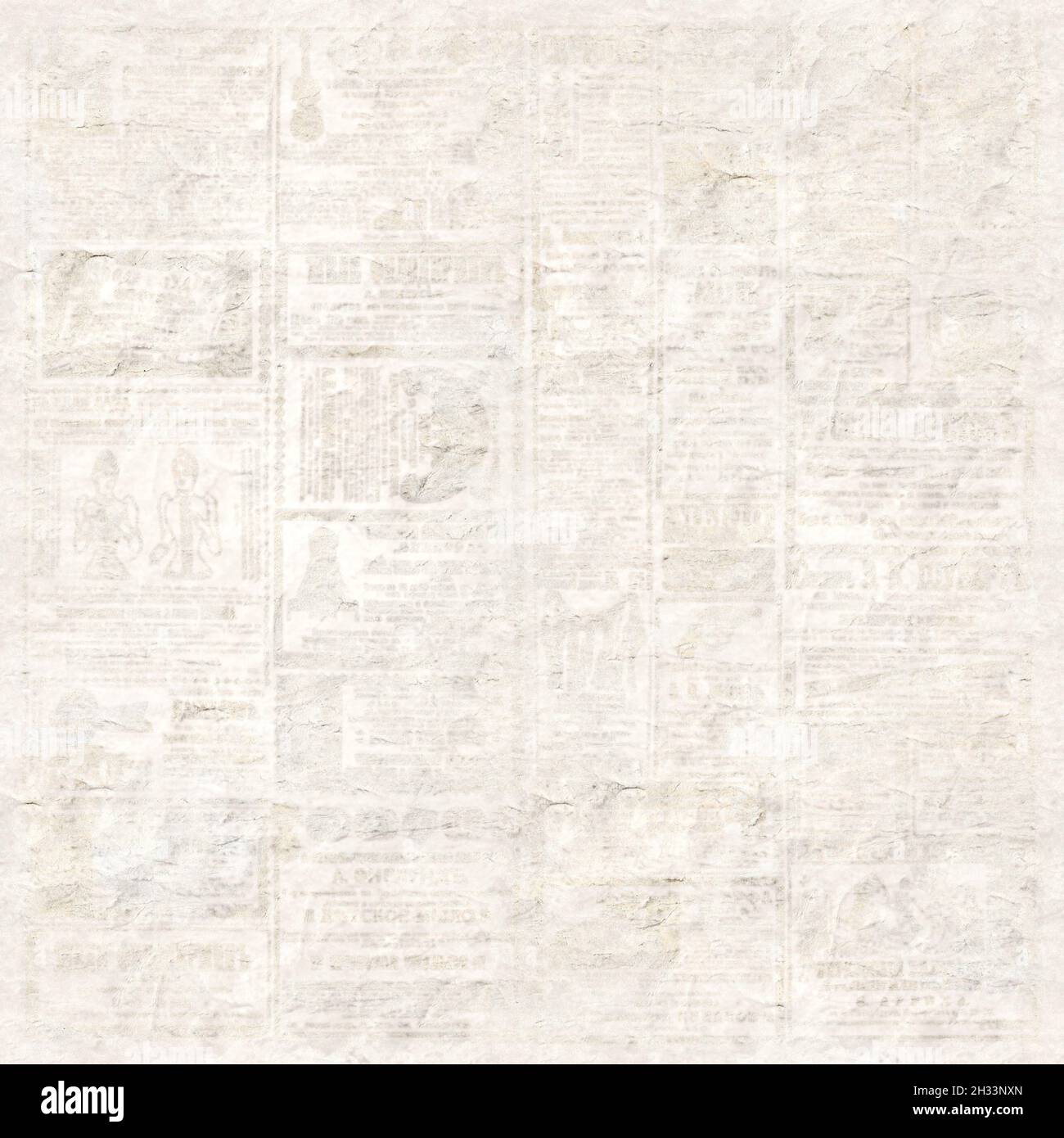 Newspaper paper grunge aged newsprint seamless pattern background ...