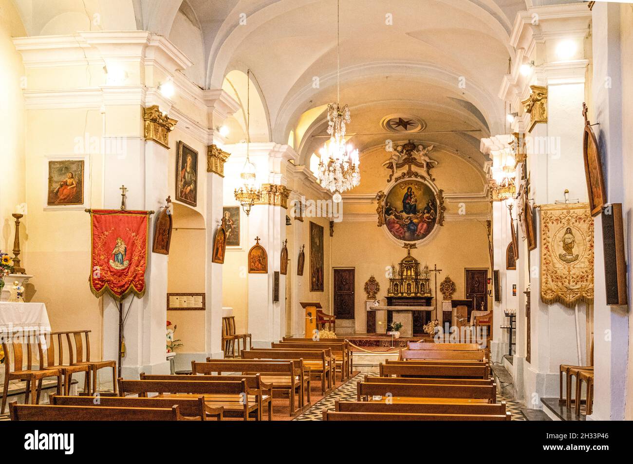 Notre Dame des Neiges, the village church of Saint-Agnès, Europe's ...