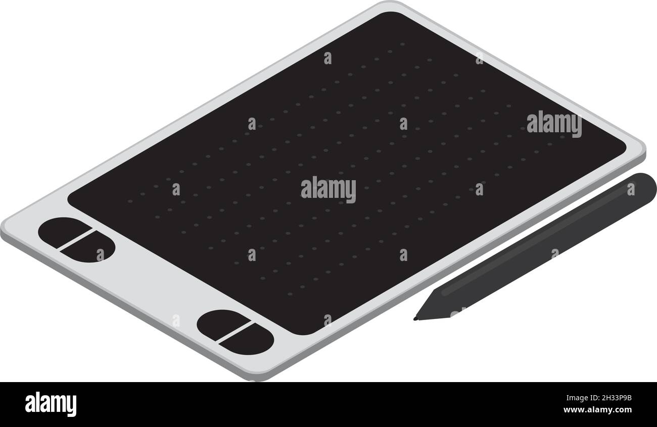 tablet and digital pen Stock Vector Image & Art - Alamy