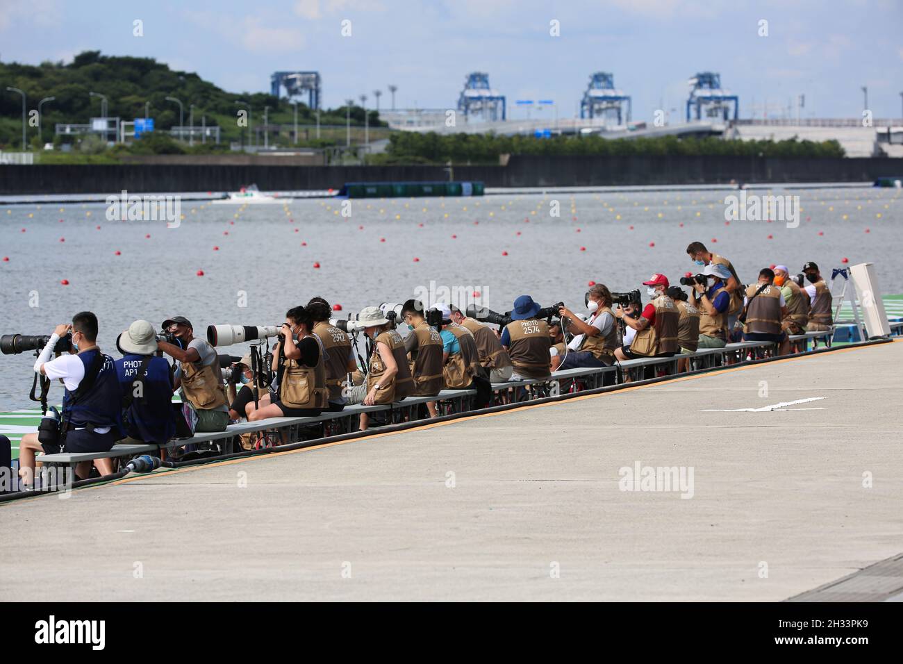 JULY 23rd, 2021 - TOKYO, JAPAN: accredited Olympic Photographers at the ...