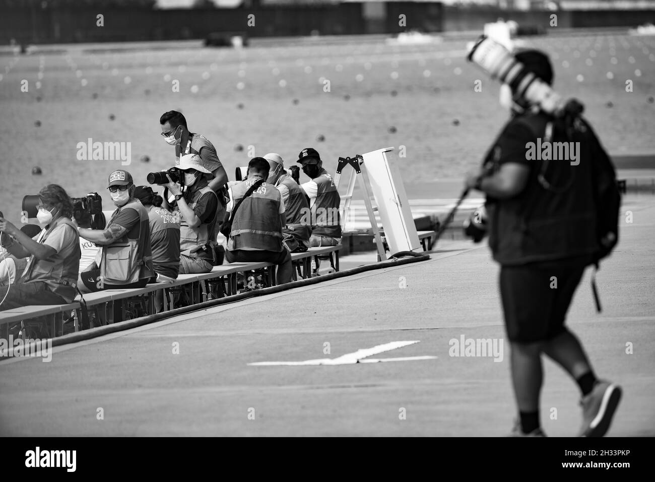 JULY 23rd, 2021 - TOKYO, JAPAN: accredited Olympic Photographers at the ...