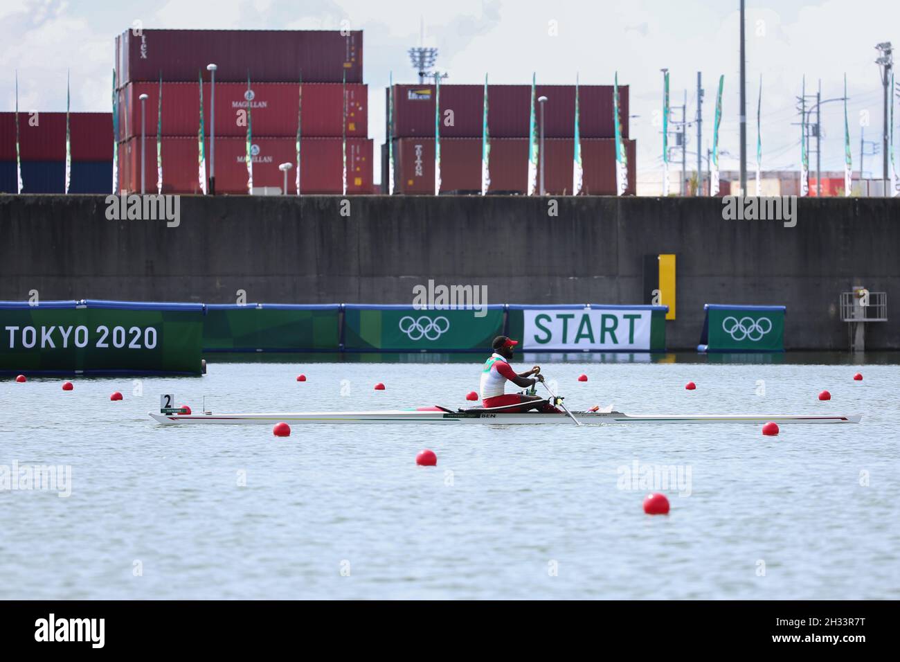JULY 23rd, 2021 - TOKYO, JAPAN: Privel HINKATI of Benin in action ...