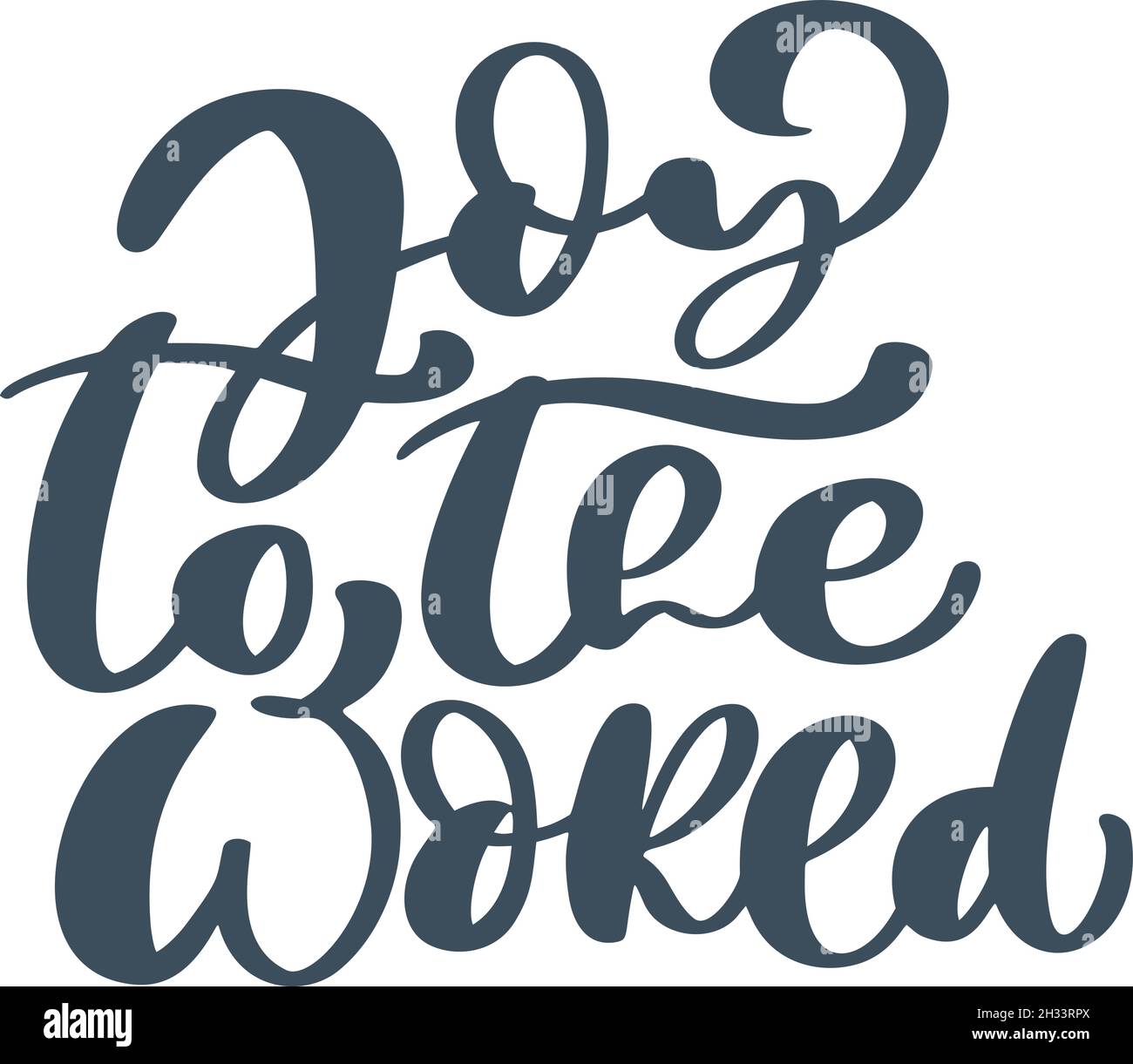 Joy to the World calligraphy vector hand drawn lettering brush text ...