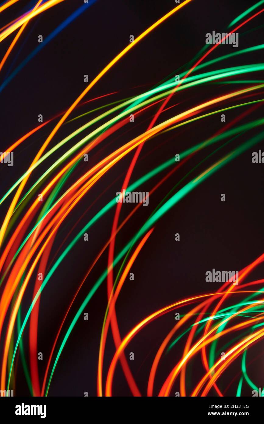 Abstract dynamic background, colorful vivid lights in motion Stock ...