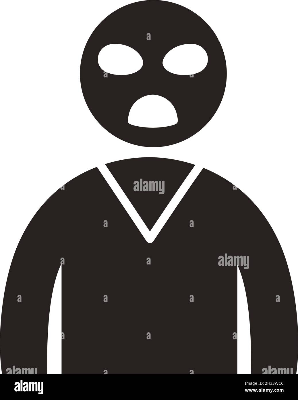 extremist silhouette character isolated icon Stock Vector Image & Art ...