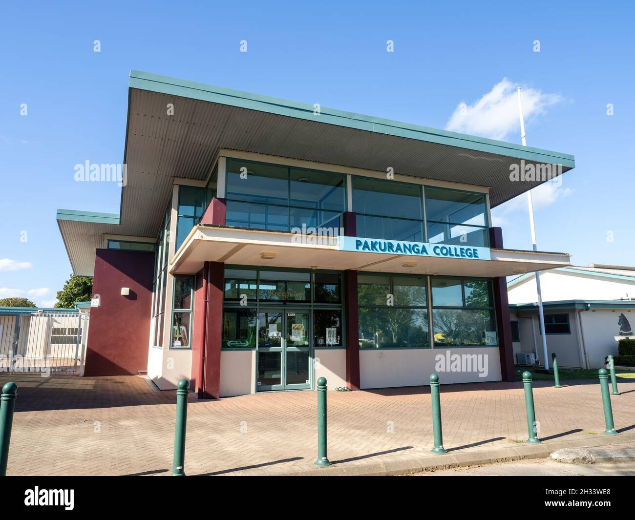 AUCKLAND, NEW ZEALAND - Oct 19, 2021: View of Pakuranga College ...