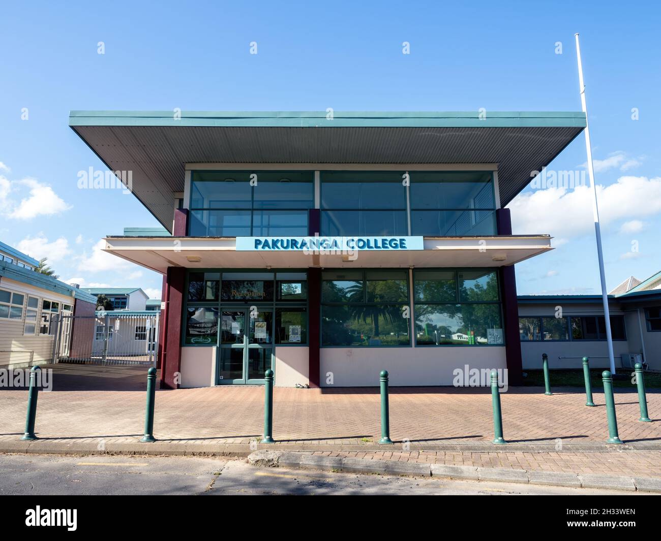 AUCKLAND, NEW ZEALAND - Oct 19, 2021: View of Pakuranga College ...