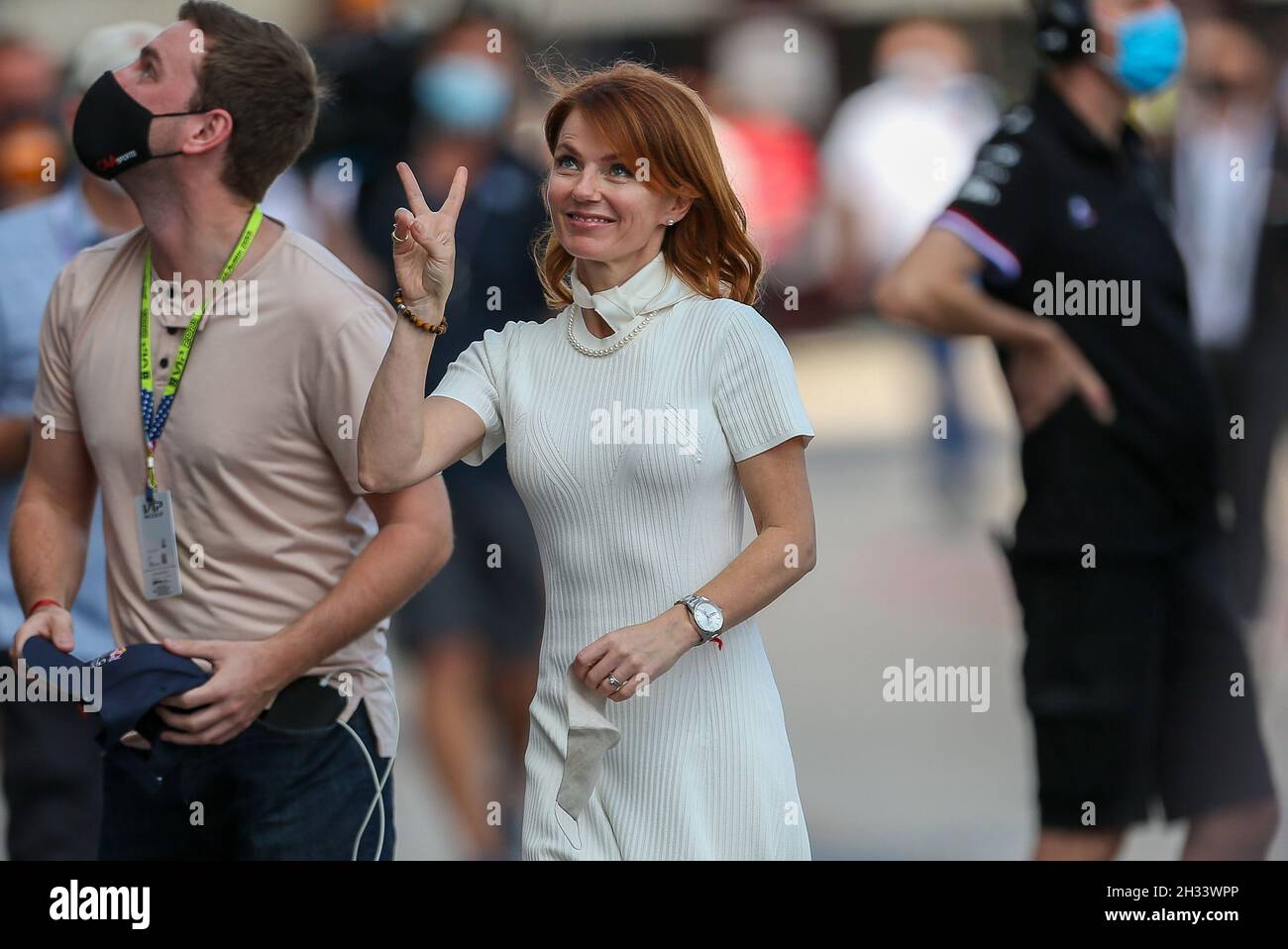 Austin, Texas, USA. 25th Oct, 2021. Geri Halliwell arrives at the ...