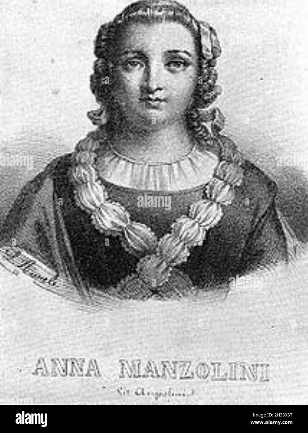 ANNA MANZOLINI (1714-1774) Italian anatomist and sculptor Stock Photo ...