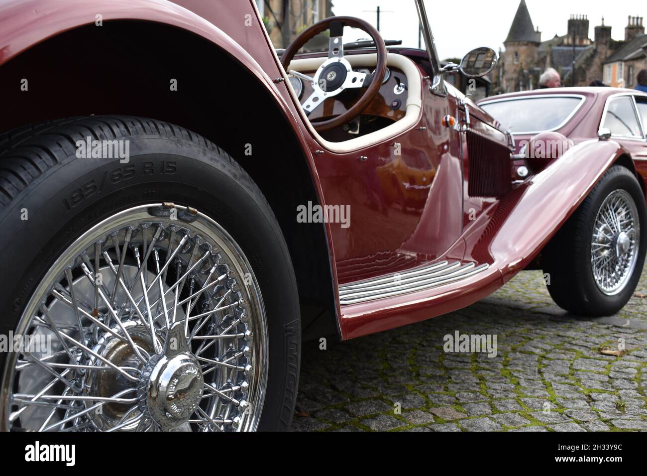 Classic NG TC vintage car red Stock Photo - Alamy