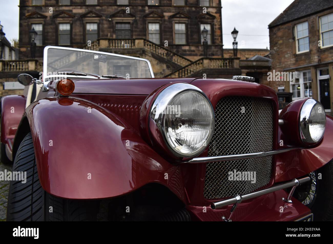 Classic NG TC vintage car red Stock Photo - Alamy
