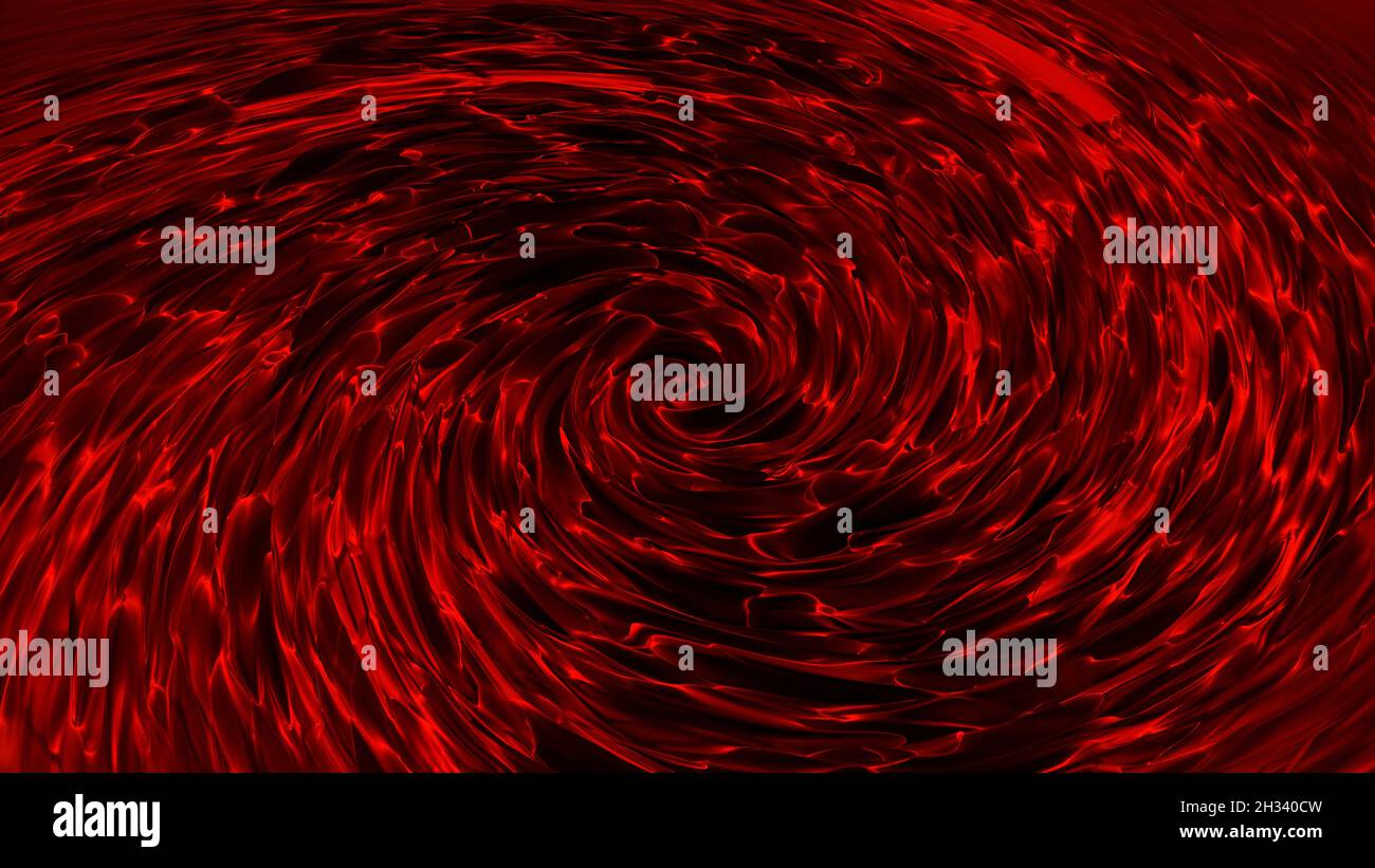 Abstract 3D neon swirl. Animation. Thick swirl of swirling neon plasma ...