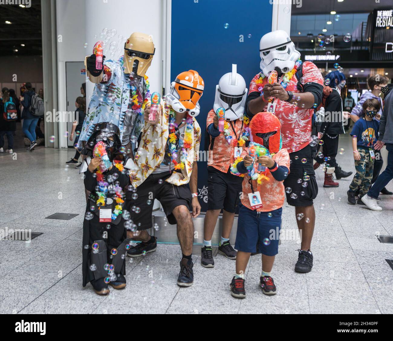 London, UK. 23rd, Oct 2021. The annual London MCM Comic-Con is back at ...