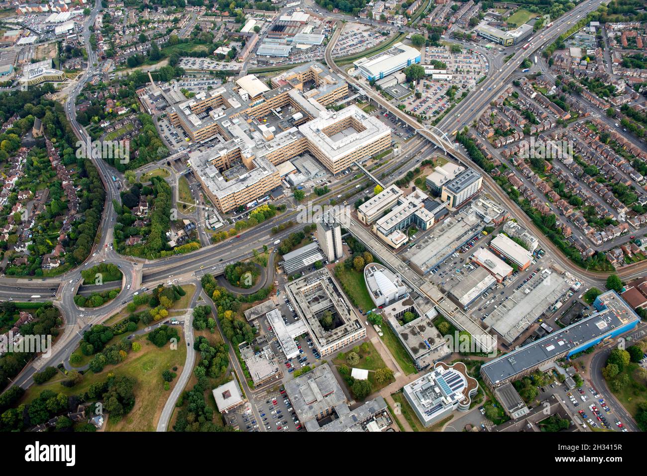 Aerial image of the QMC and University Park Campus, Nottingham ...