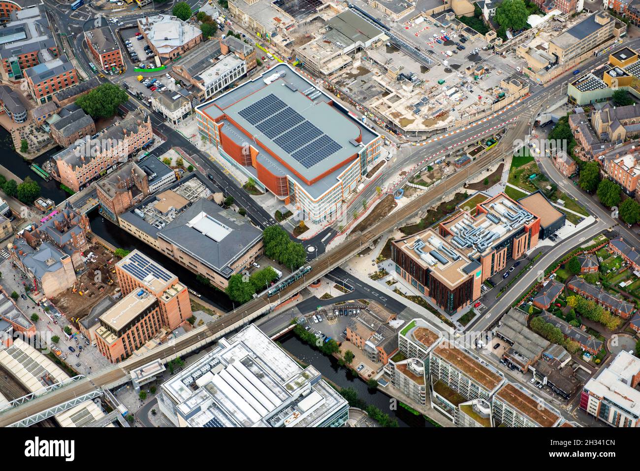 Nottingham station aerial hi-res stock photography and images - Alamy