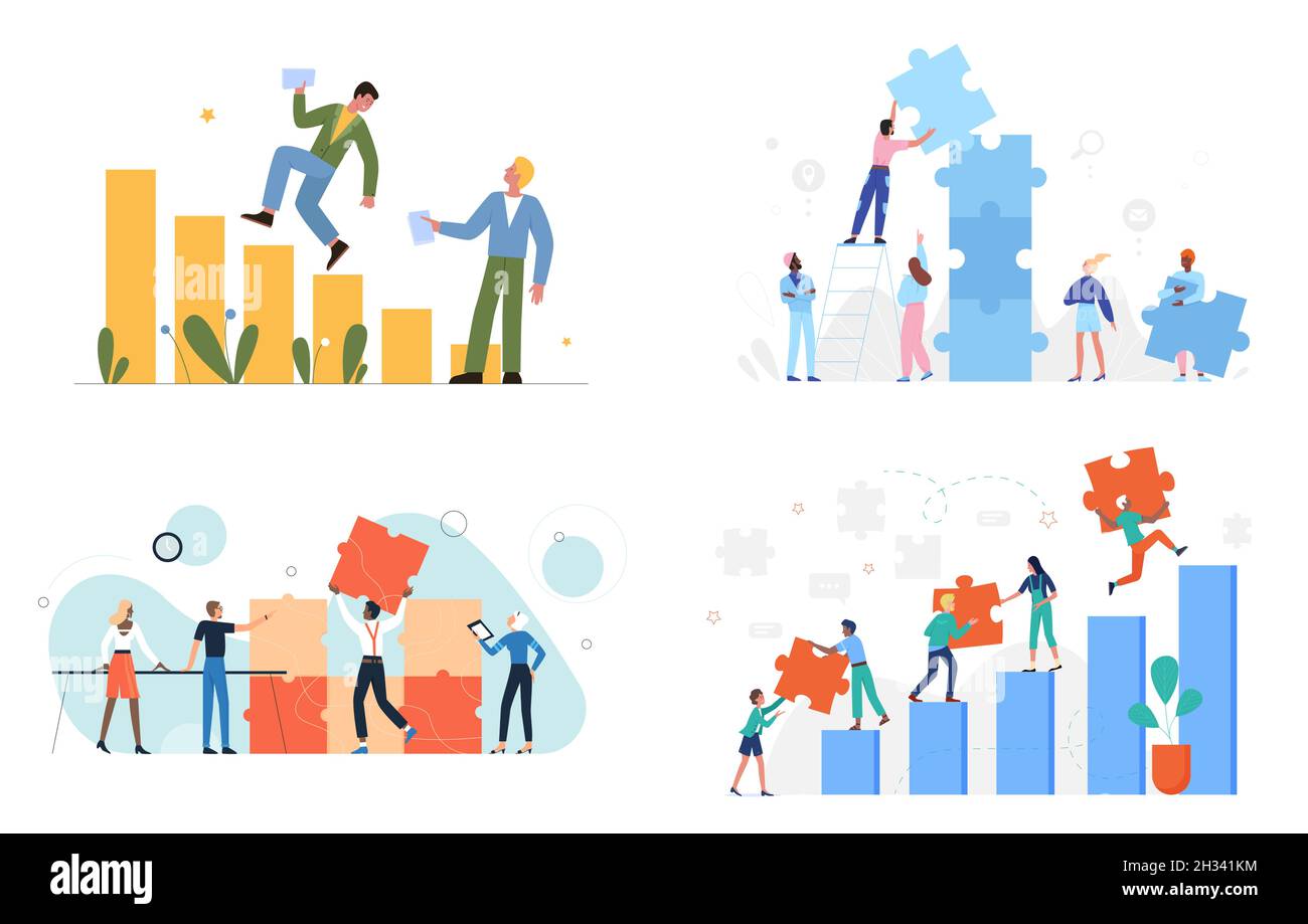 Business growth concept, success finance strategy and teamwork of ...