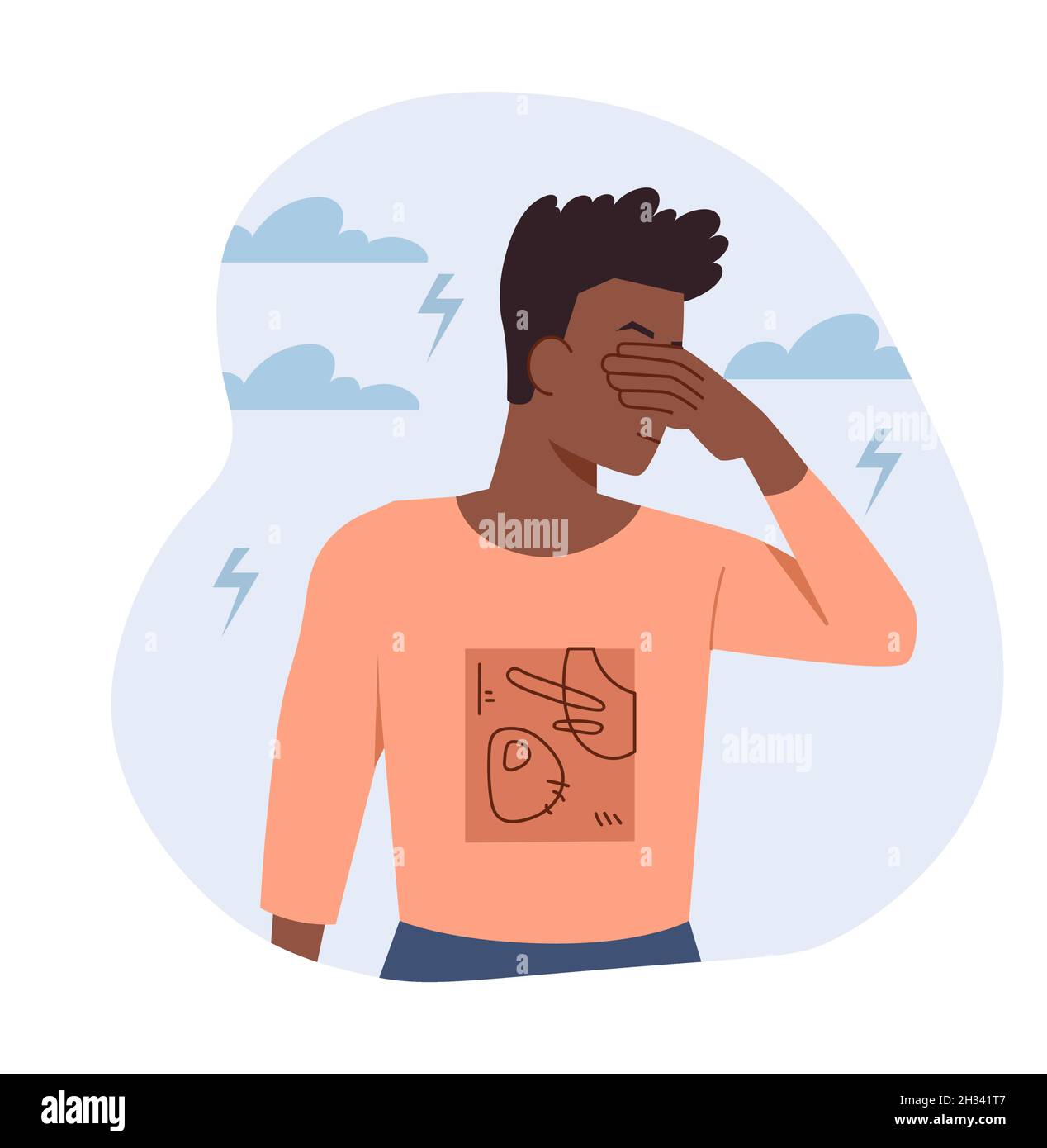 Annoyed anxiety Stock Vector Images - Alamy