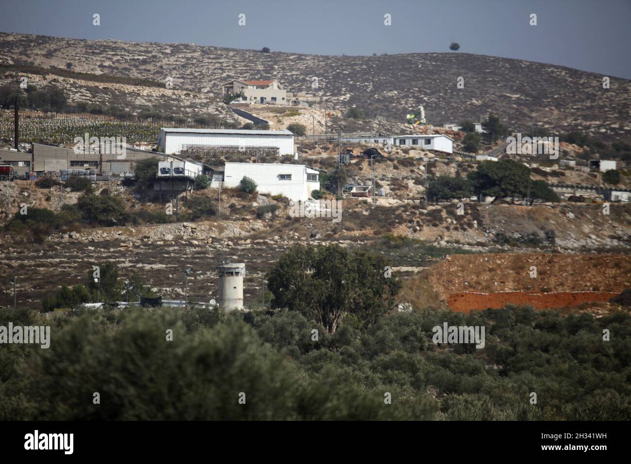 Nablus, Palestine. 25th Oct, 2021. A general view of the Jewish ...