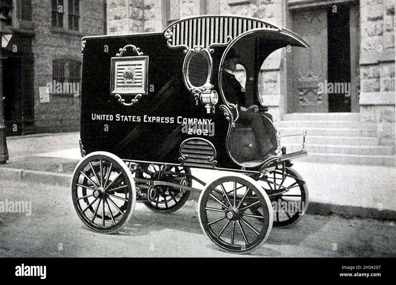 Electric automobile, 1900 Stock Photo - Alamy
