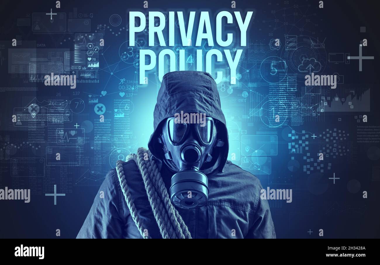 Faceless man with online security concept Stock Photo - Alamy